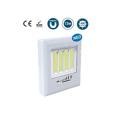 SMARTLIGHT - ΦΩΤΙΣΤΙΚΟ ΜΠΑΤΑΡΙΑΣ ΜΕ ΔΙΑΚΟΠΤΗ 4 COB LED 12W 400Lm (480)