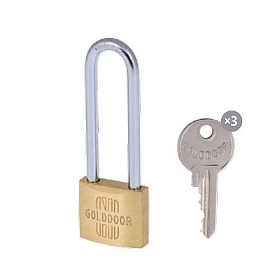 GOLDDOOR - ΛΟΥΚΕΤΑ ΟΡΕΙΧΑΛΚΙΝΑ ΜΑΚΡΥΛΑΙΜΑ ΜΕ 3 ΚΛΕΙΔΙΑ (BL461LS)
