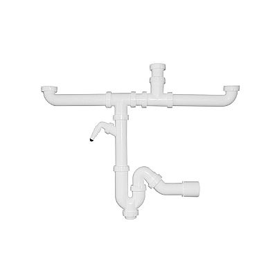 NOVO - ΣΙΦΩΝΙ ΝΕΡΟΧΥΤΗ ΤΡΙΠΛΟ ΜΕ ΕΞΟΔΟ Ø50 1 1/2 x 1 1/2 inch ΧΩΡΙΣ ...