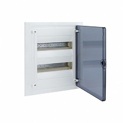 HAGER - GOLF ΠΙΝΑΚΑΣ ΡΕΥΜΑΤΟΣ ΧΩΝΕΥΤΟΣ 2x12 ΜΕ ΔΙΑΦΑΝΗ ΠΟΡΤΑ (VF212TA)