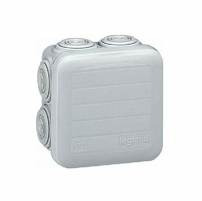 LEGRAND - PLEXO ΚΟΥΤΙ ΔΙΑΚΛΑΔΩΣΗΣ ΕΠΙΤΟΙΧΟ ΓΚΡΙ IP55 65x65x40mm (092005)